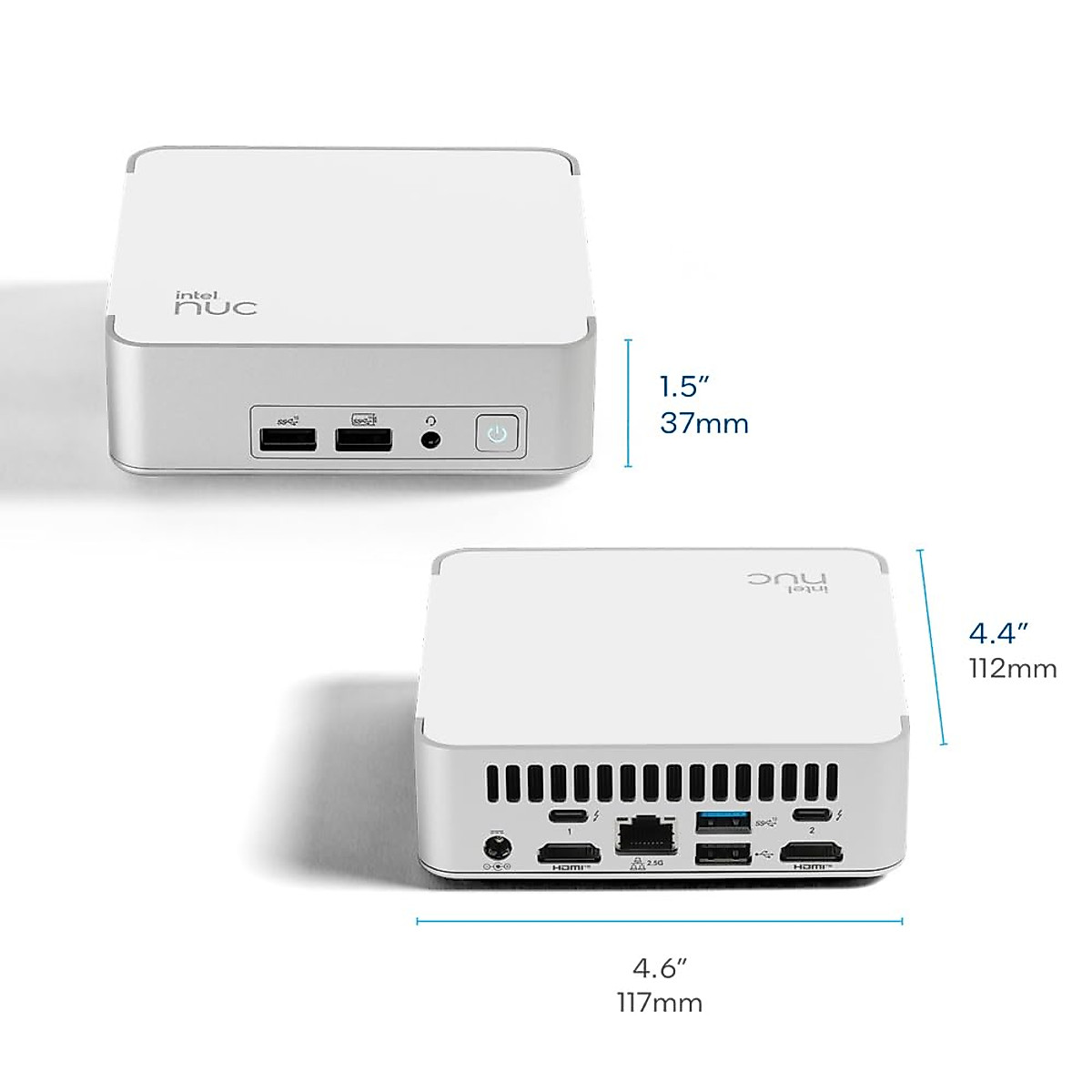 Intel NUC 13 Vivid Canyon Mini PC NUC13VYKi7 Desktop Computer/HTPC 13th Gen. Intel Core i7-1360P,12 Cores(4P+8E), 16 Threads,Wi-Fi 6E, Bluetooth 5.3,Windows 11 Pro(32GB DDR4 RAM,1TB PCIe SSD)