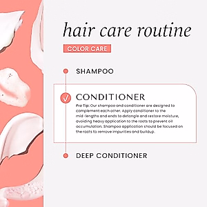 HASK COLOR CARE Shampoo + Conditioner Set for Colored Hair, Vegan, Color Safe, Gluten-Free, Sulfate-Free, Paraben-Free, Cruelty-Free - 1 Shampoo and 1 Conditioner