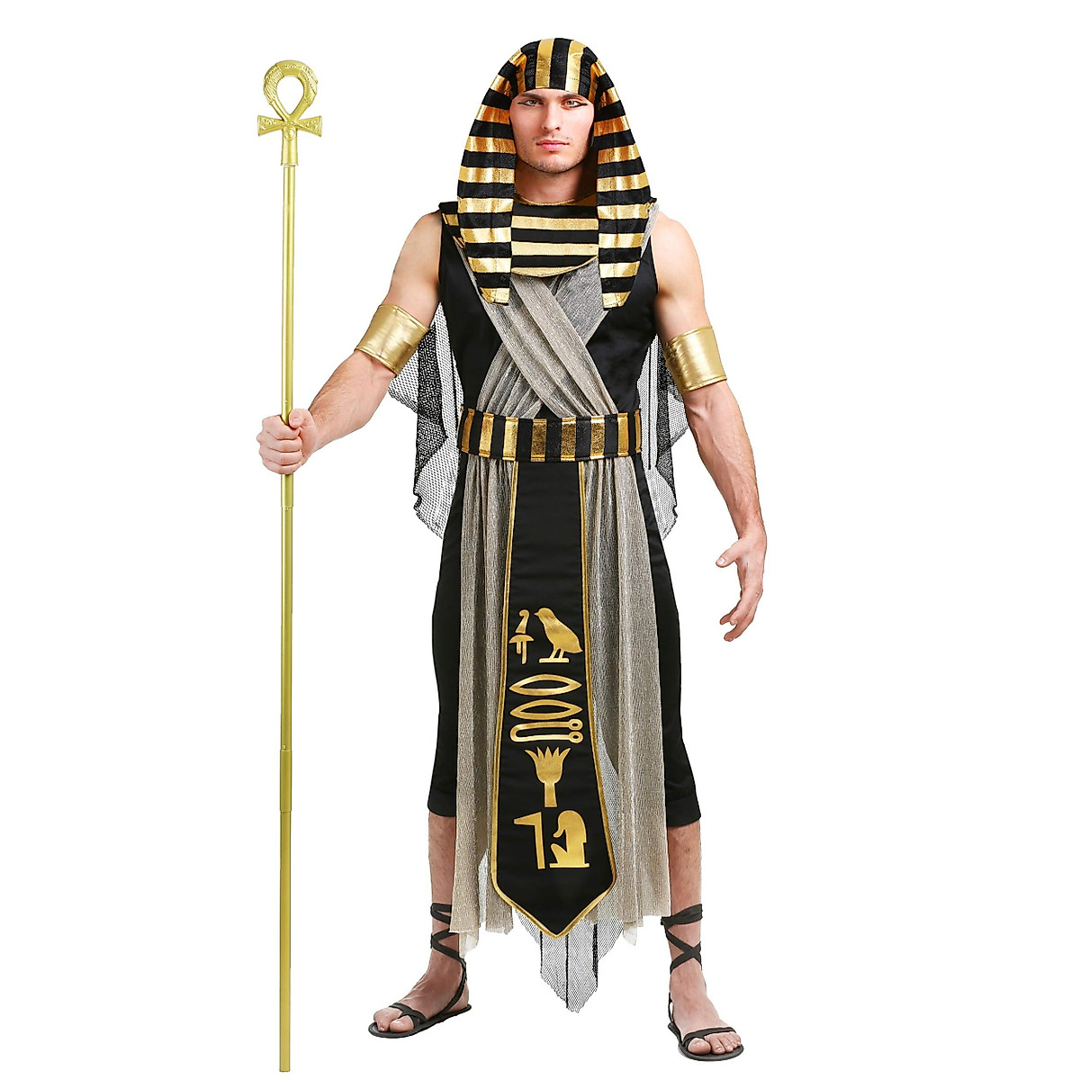 Adult All-Powerful Pharaoh Costume Plus Size Egyptian Pharaoh Costume 4X