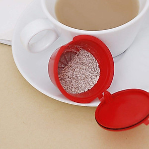 iSuperb 7PCS Reusable Coffee Capsules Refillable Brewers Compitiable (Grenn+Red+Blue+Rose red+Purple+Pink+Yellow)