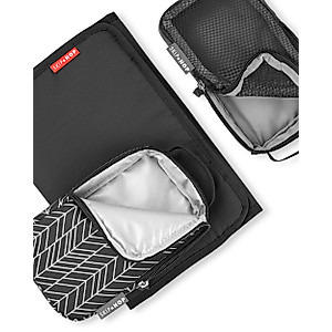 Skip Hop Diaper Bag Backpack: Forma, Multi-Function Baby Travel Bag with Changing Pad & Stroller Attachment, Jet Black