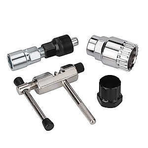 Toxz 4PCS Mountain Bike Repair Tool Kit Bicycle Tools,Remove The Flywheel/Chain Cutter Breaker/Axis Tool/Crank Puller Removal Repair Tool/Bicycle Bottom Bracket Remove Tool