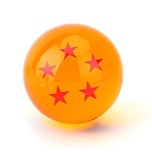 Boxtree Children Toy New Gift Box Set of 7pcs Dragon Ball Z 43mm/1.7" Stars Crystal Ball (Orange)