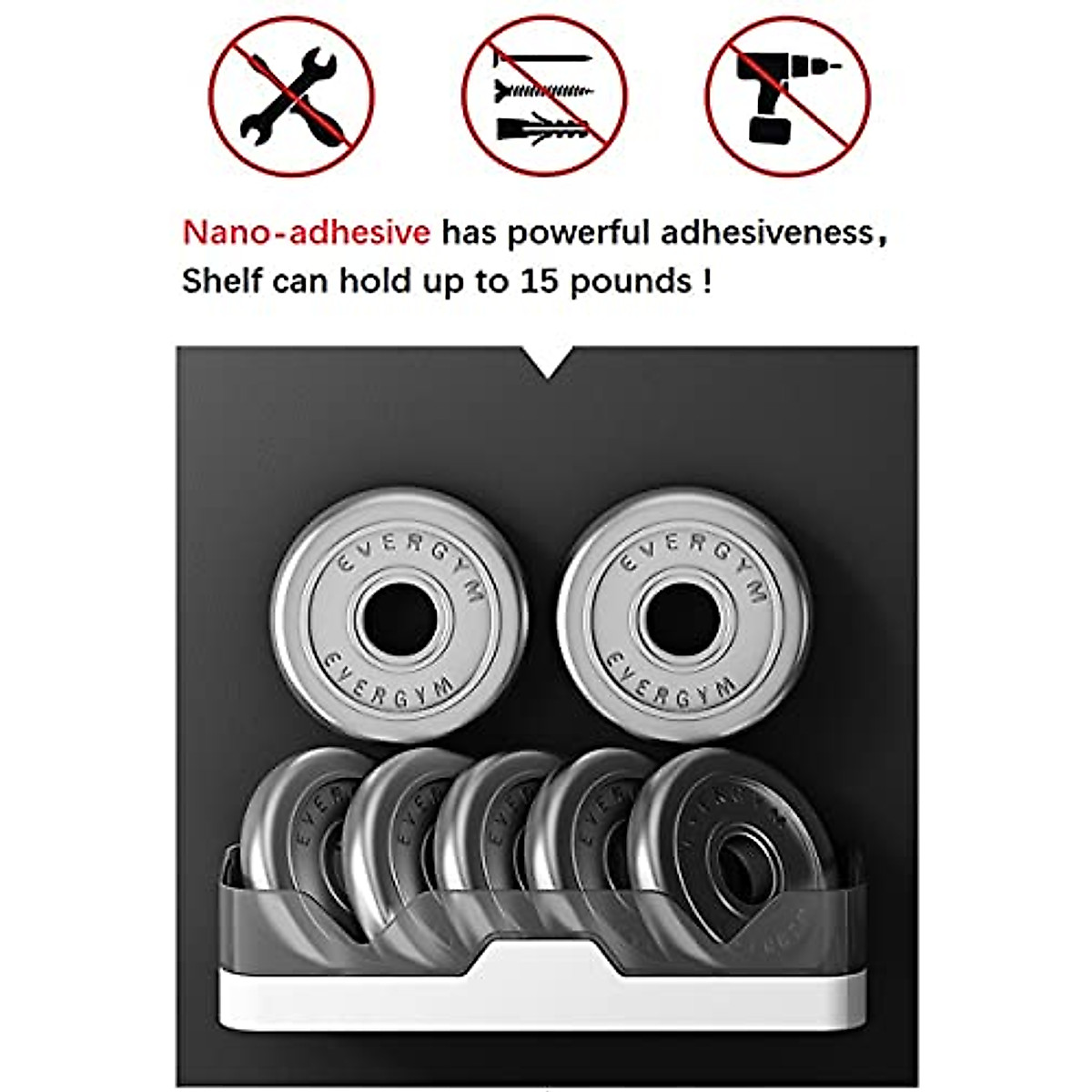 WeshyiGo 2-Pack Shower Caddy, Separable Shower Organizer with Soap Dish and Hooks, No Drilling Double Layer Shower Shelf, Used for Bathroom and Kitchen