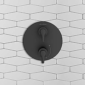 American Standard TU105740.243 Studio S 2-Handle Integrated Shower Diverter Trim Only, Matte Black
