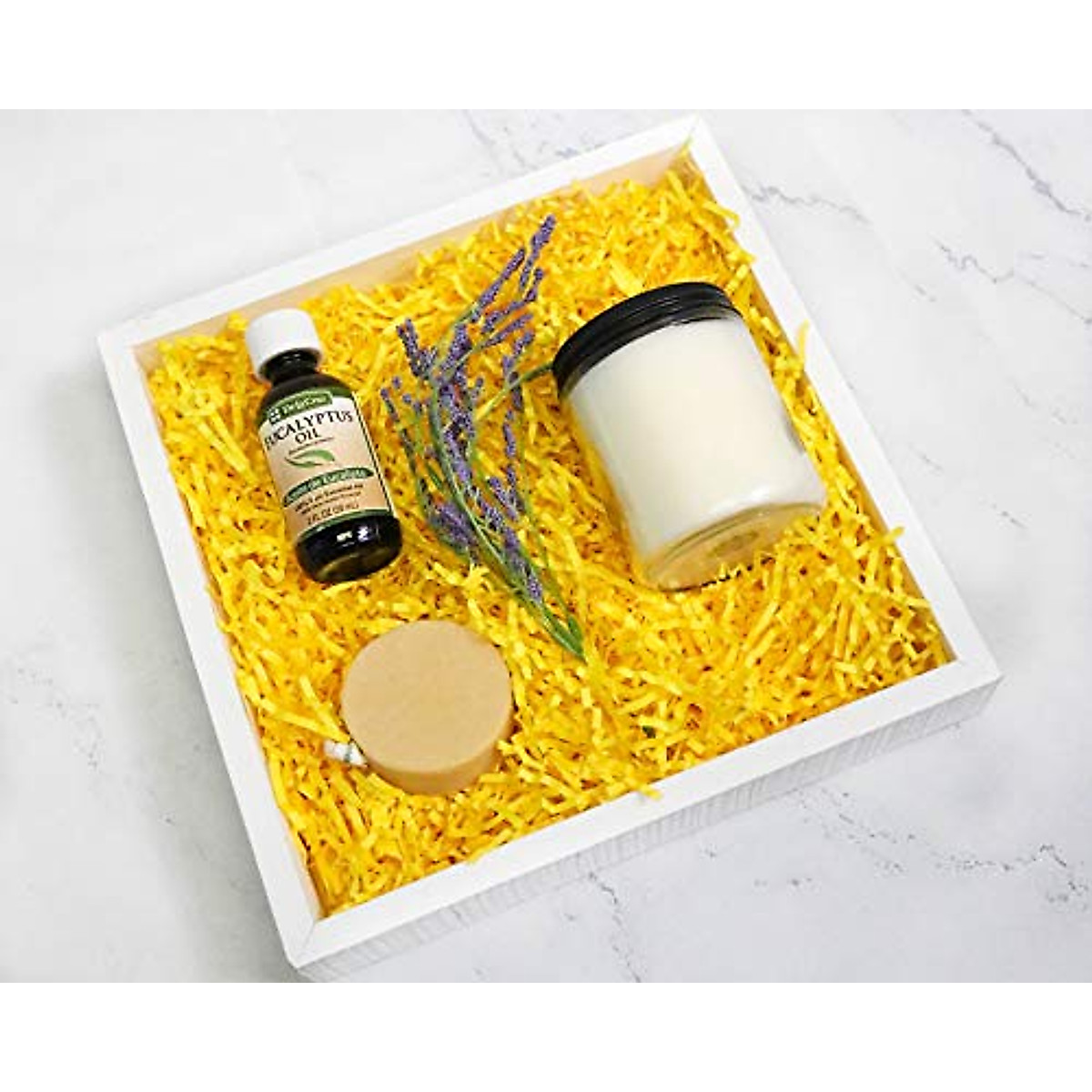 MagicWater Supply Crinkle Cut Paper Shred Filler (1 LB) for Gift Wrapping & Basket Filling - Yellow