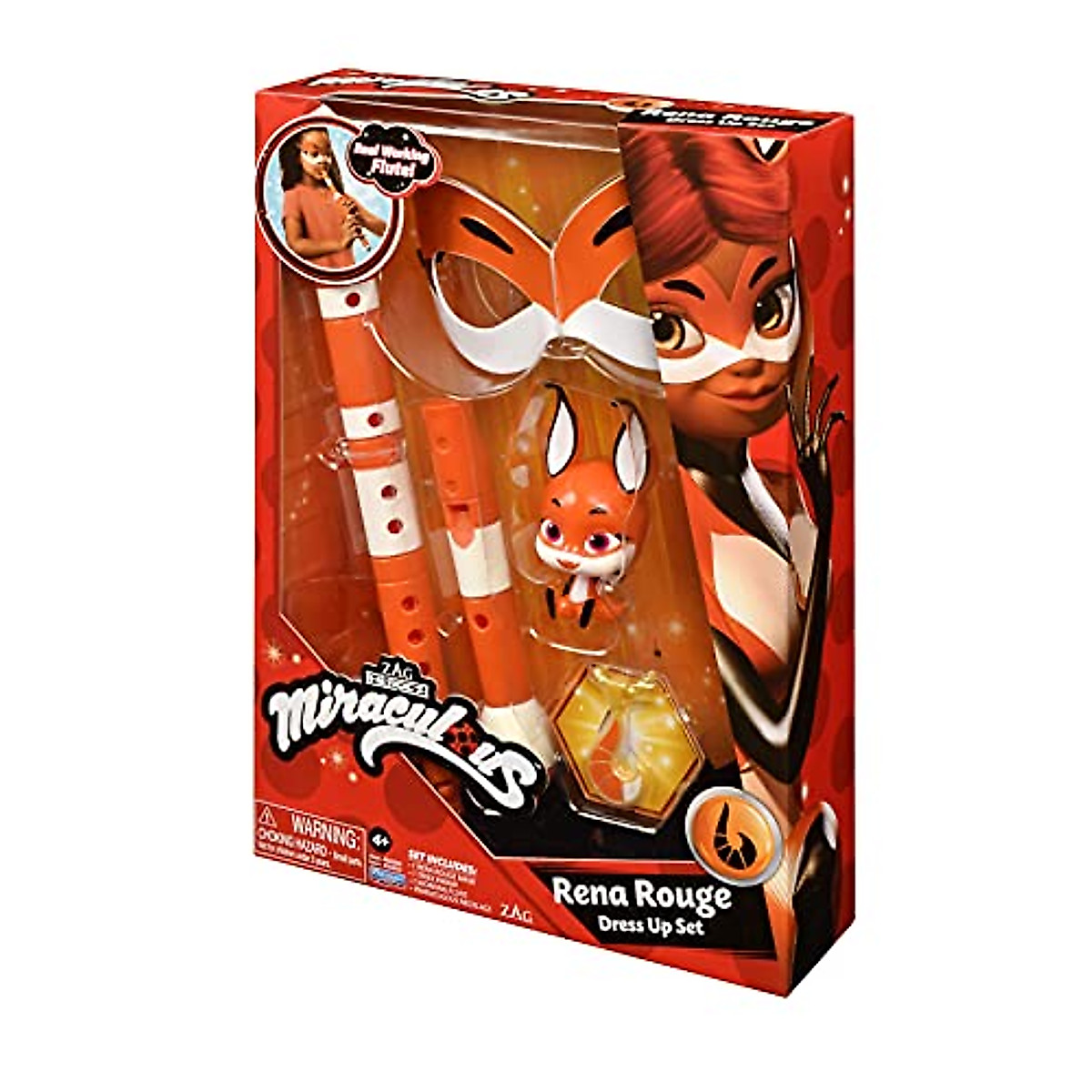 Miraculous: Tales Of Ladybug And Cat Noir Rena Rouge Role Play Set Rena Rouge Costume Kids Fancy Dress Set Mask And Accessories Ladybug Superhero Costumes For Girls And Boys