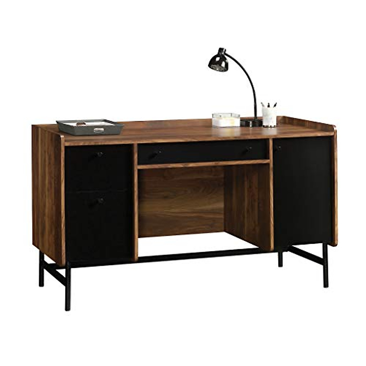 Sauder Harvey Park Desk, Grand Walnut finish