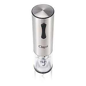 Ozeri Travel Series USB Rechargeable Electric Wine Bottle Opener, Stainless Steel