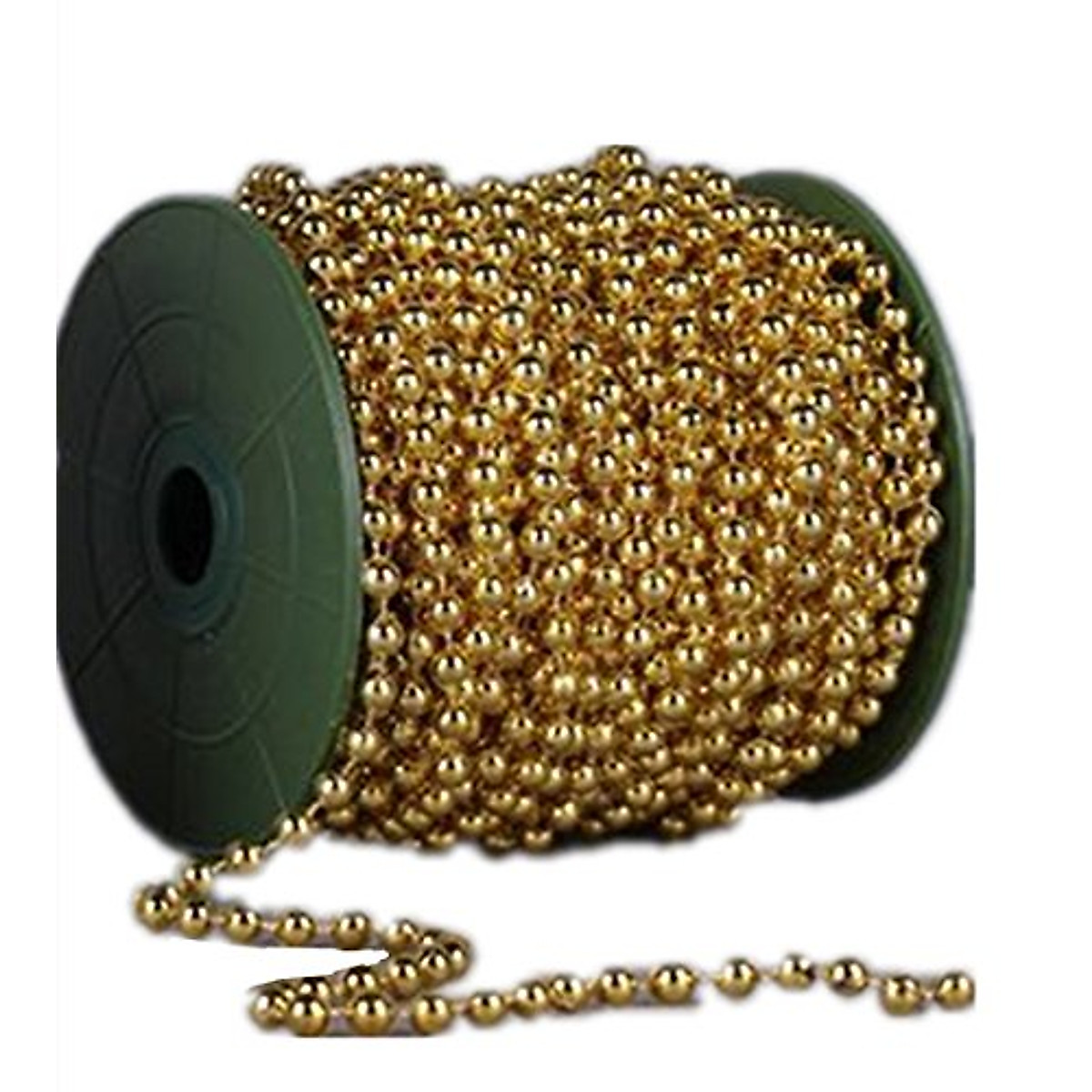 Ltvystore 82Feet/25Meter Roll Gold Pearl String Party Garland Wedding Centerpieces Bridal Bouquet Crafts Decoration