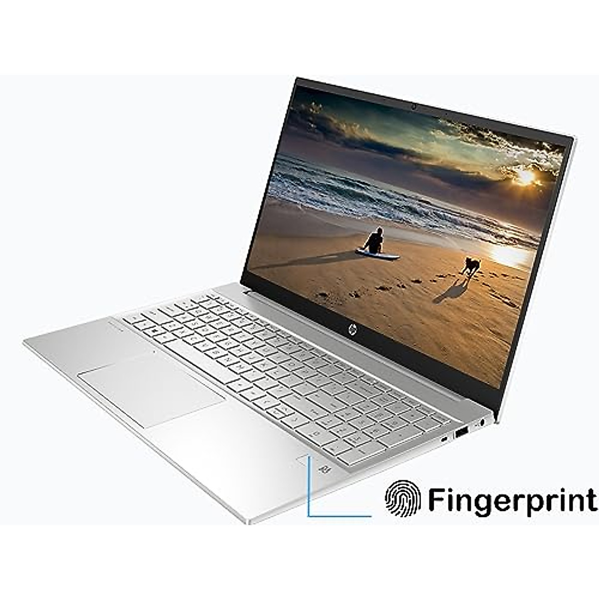HP Pavilion 15.6 Inch FHD Touchscreen Business Laptop with 12th Gen Intel Core i7-1255U, 8GB RAM, 512GB SSD, Backlit Keyboard, HDMI, Windows 11 Pro, Silver, PCM