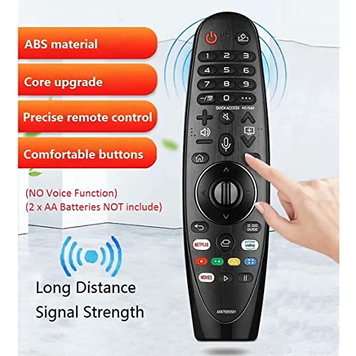 Universal Remote Control for LG Smart TV Magic, AKB75855501 Remote Replacement AN-MR20GA AN-MR600G AN-MR650G ANMR650A ANMR600 AN-MR650B AN-MR19BA AN-MR18BA etc.