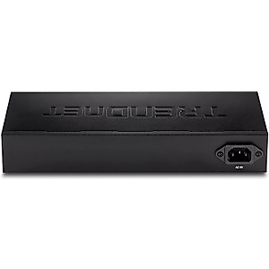 TRENDnet 10-Port Gigabit Web Smart Switch, 20 Gbps Switching Capacity, 8 x RJ-45 Ports, 2 x SFP, Slots, VLAN, QoS, LACP, IPv6 Support, Fanless, Rack Mountable, Lifetime Protection, TEG-082WS Black