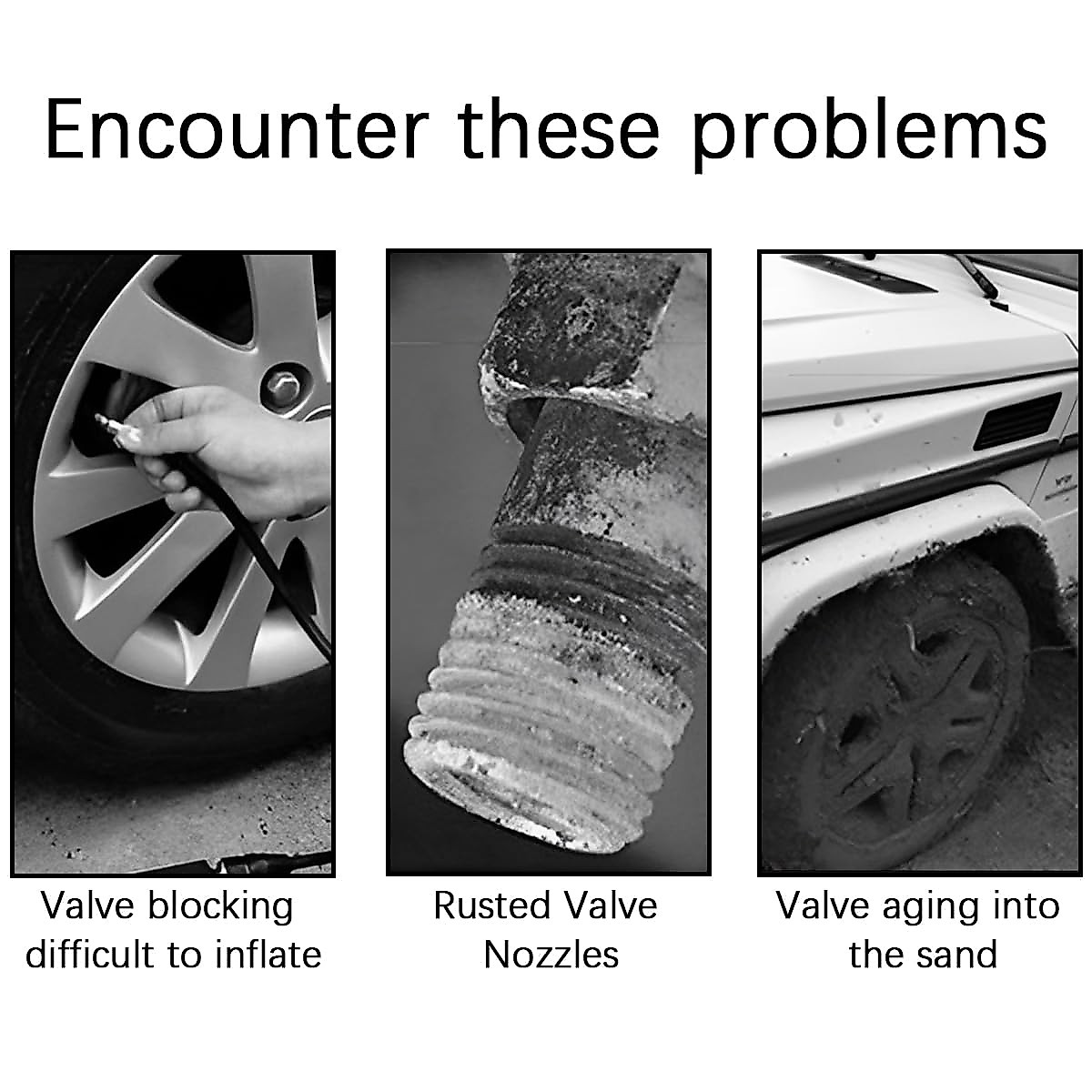 Osilly 12 Pcs Car Tire Valve Stem Cap Covers, Aluminum Alloy Air Caps Cover, Leak-Proof and Corrosion Resistant Auto Accessories, Universal Stem Cap for Trucks SUVs Motorcycles (Black)