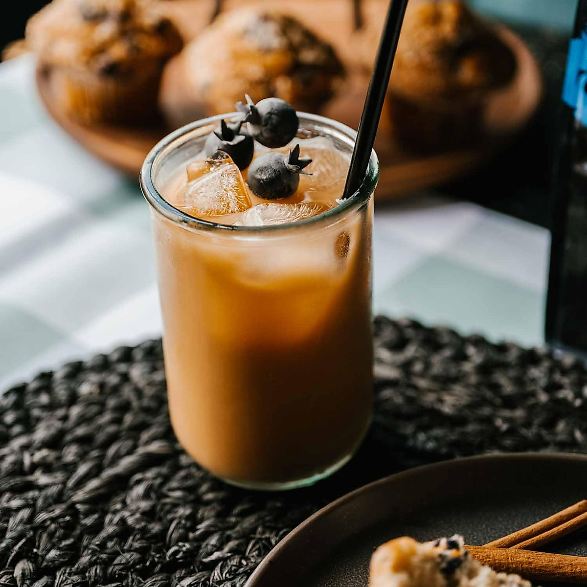 DEATH WISH COFFEE Ground Coffee - Extra Kick of Caffeine - Blue and Buried: Blueberry Vanilla Flavored Coffee