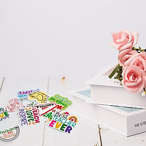 Teacher Stickers Vinyl Waterproof Teacher Appreciation Gifts for Laptop Water Bottle Back to School Supplies 100Pcs