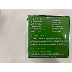 36 Pack Powerful Roach Repellent for Kitchen - Cockroach Repellent for Indoor and Outdoor, Natural Peppermint Oil to Keep Roach Away from House Closet Office Hotel Garage, Safe Around Pets & Plants
