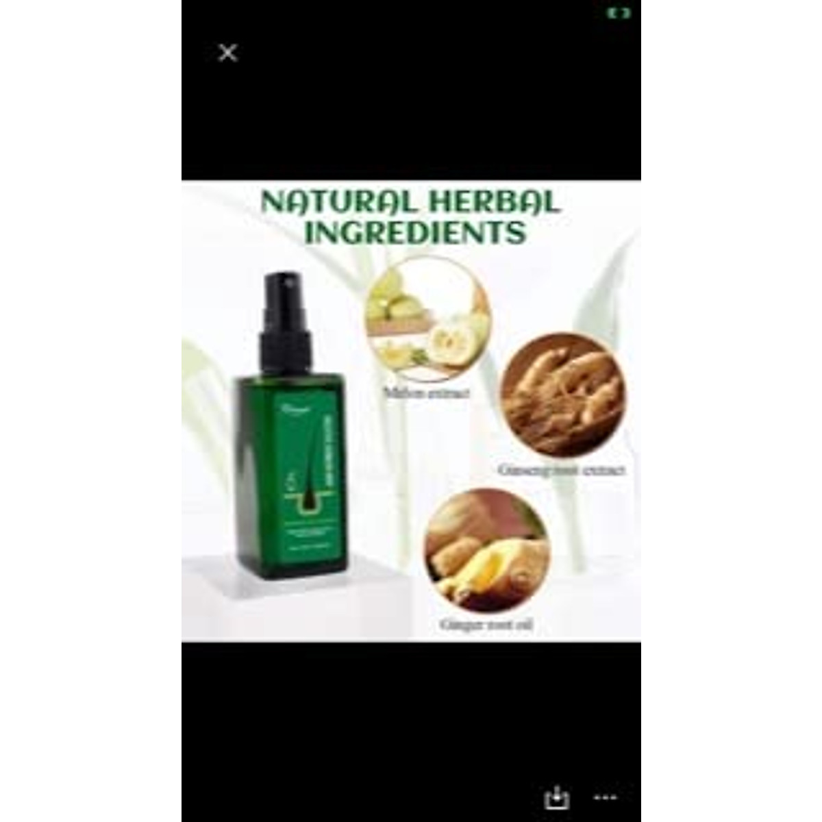 Anti-Hair Loss Spray Hair Nutrient Solution, 120 ml