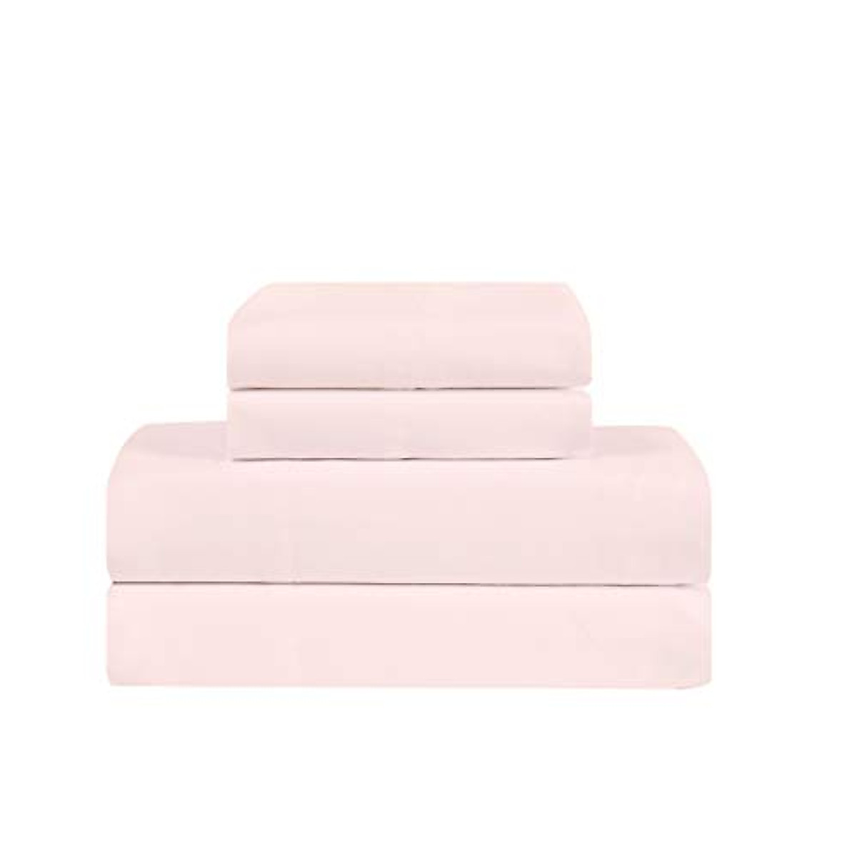 TRULY CALM HOME FOR HEALTH Antimicrobial Blush Full 4 Piece Sheet Set (SS3829BSFU-4700)