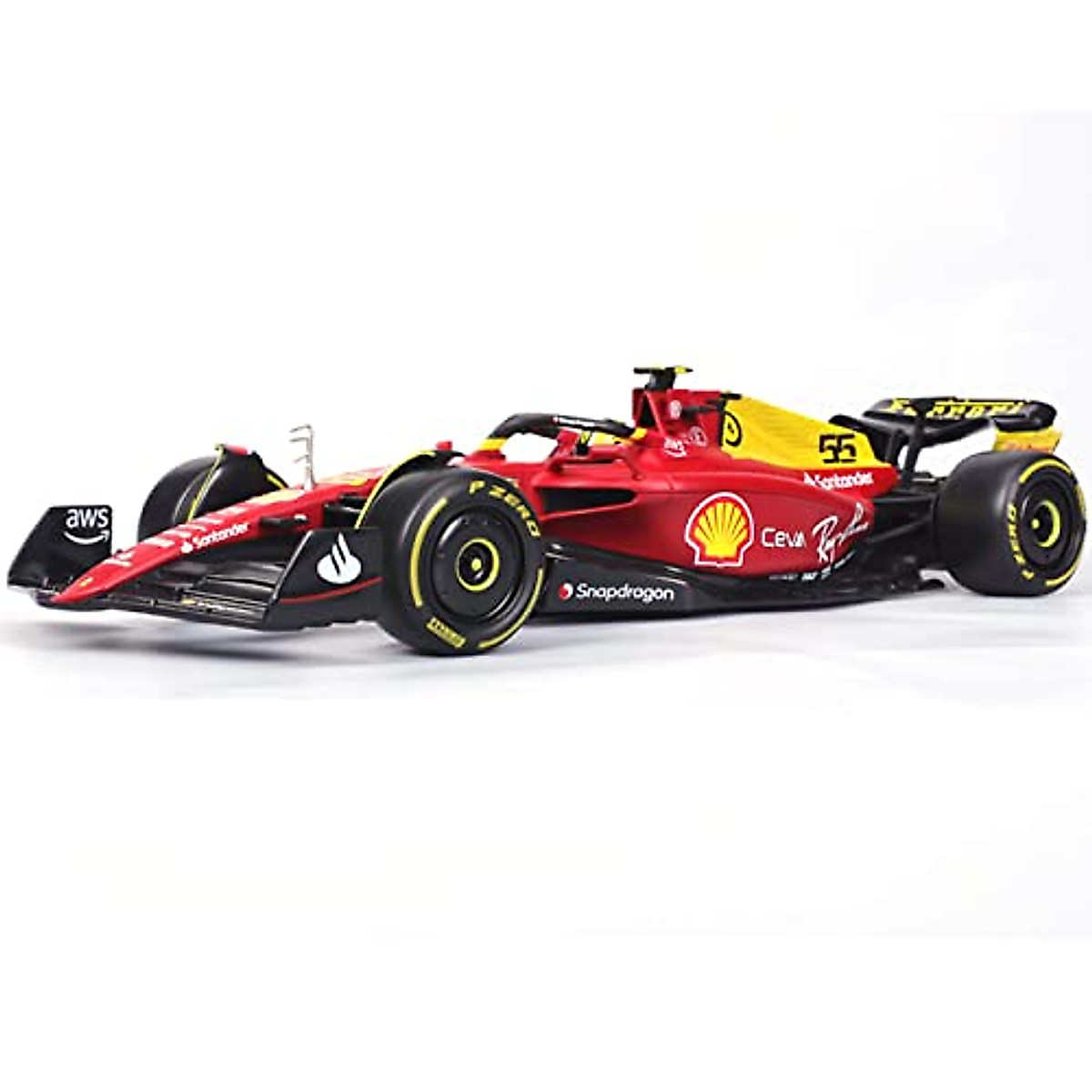 XTD Bburago 1:18 2022 F1 F1-75 75th Anniversary F1-75#55 Carlos Sainz Alloy Luxury Vehicle Diecast Cars Model Toy Collection Gift (1/18 75th #55)