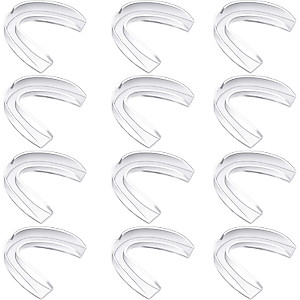 BBTO 20 Pieces Sports Mouth Guards Mouth Protection Athletic Mouth Guard or Boxing Basketball Football Hockey Karate Rugby Match(Transparent Color, Adult (11 Yrs & Above))