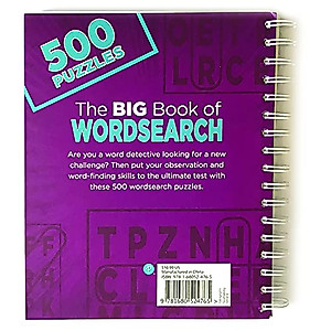 The Big Book of Word Search Puzzles: 500 Word Search Puzzles for Adults (Part of the Brain Busters Puzzle Collection)