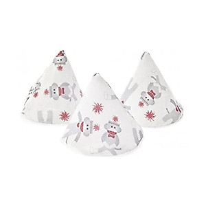 Beba Bean - Peepee Teepee for The Sprinkling WeeWeee, Baby Pee Shield, Sock Monkey Design - 1 Cone + Laundry Bag
