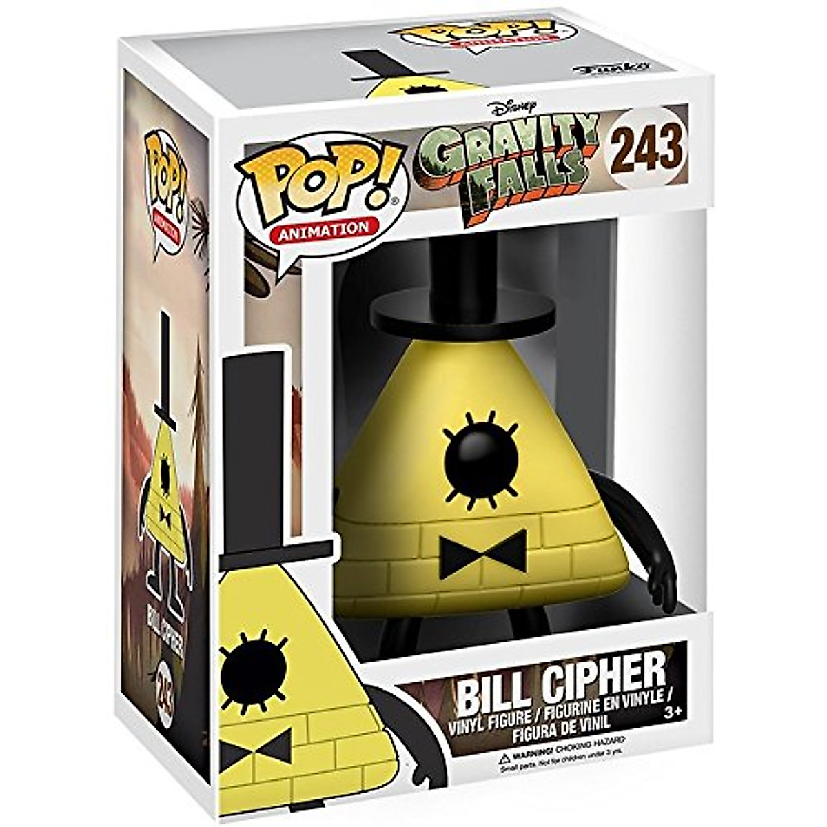 POP Disney: Gravity Falls - Bill Cipher Funko Pop! Vinyl Figure (Bundled with Compatible Pop Box Protector Case) Multicolor 3.75 inches