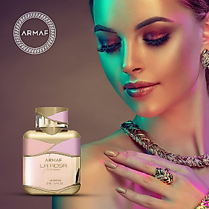 Armaf La Rosa Pour Femme Eau De Parfum 100ML For Her, Floral Fragrance, Perfume For Women, La Via