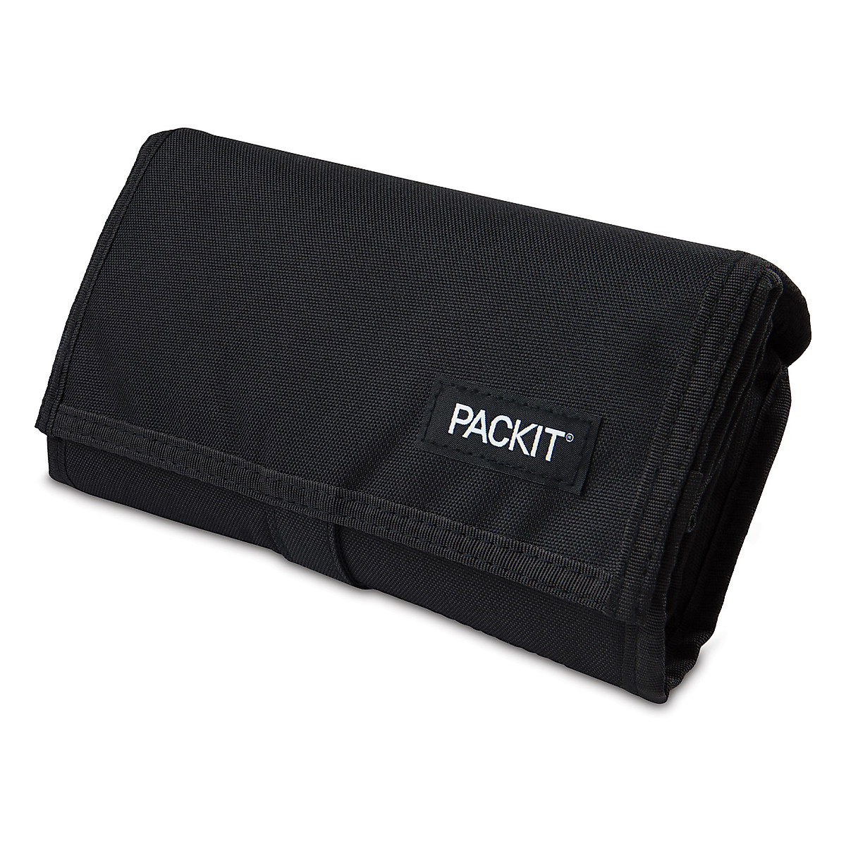 PackIt Freezable Lunch Bag with Zip Closure, Black