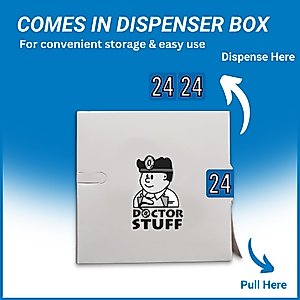 2024 Year Labels, Doctor Stuff 2024 Chart Stickers, Blue/Black Color Coded, Barkley FYCPM Style, USA Made Year Stickers for End Tab File Folders, 500/Roll, 1 Roll, 3/4" x 1-1/2"