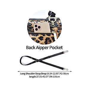 FEIMINA Genuine Leather Handbag Purse CrossBody Bag Patent Leather Shoulder Bag Fashion Leopard Print Christmas gifts for Women