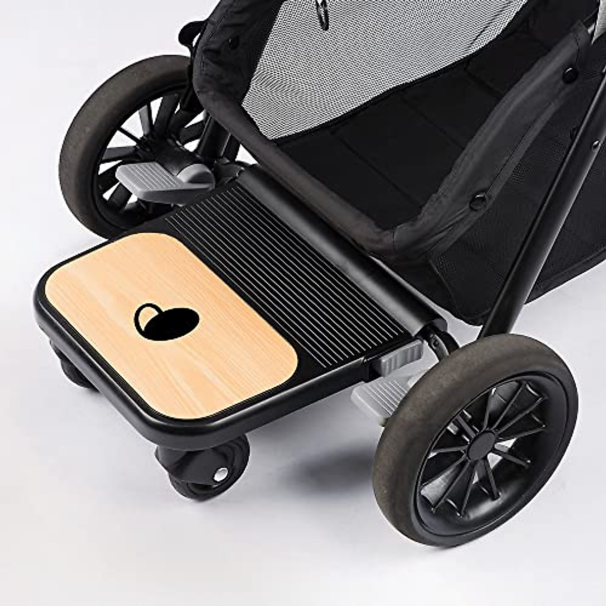 Evenflo Sibby Travel System, Stroller, Car Seat, Ride-Along Board, Oversized Storage Basket, 3-Panel Canopy, Multiple-Position Recline, Easy to Fold and Store, Materials, Charcoal