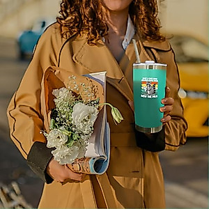 liabiliies Just A Dad Who Always Came Back With The Milk Tumbler Coffee Tumblers 20 oz Tumbler with Lid and Straw Insulated Tumblers Stainless Steel Tumbler