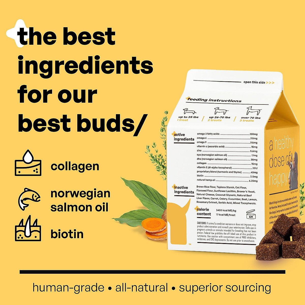 Hemp Hounds Bundle | Herbal Skin & Coat | Hip & Joint Chews for Dogs