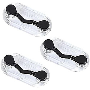 Readerest Magnetic Holders for Glasses, Magnet Pin, (Metalic Black 3 Pack), Eyeglass magnets for women and men, Name Badge Holder, Pins onto your shirt to keep your glasses safe