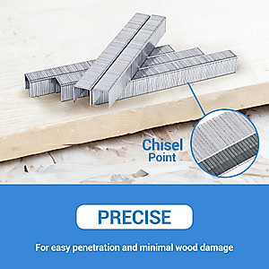 meite T50 Staples, 9/16 Inch Heavy Duty Staples for Staple Gun, 20 Gauge 3/8 Inch Crown Galvanized Upholstery Staples Staple Gun Staples (1,512 Counts)