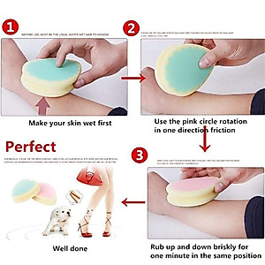 Meidexian888 Magic Depilation Sponge, 1pcs Magic Painless Hair Removal Depilation Sponge Pad Remove Hair Remover