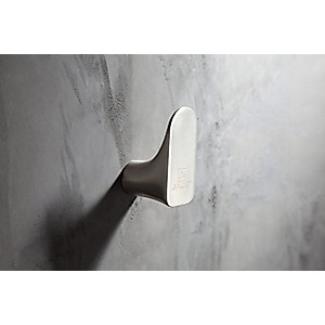 ANZZI Bathroom Towel Hook in Brushed Nickel Wall Mount Robe Hooks | AC-AZ049BN