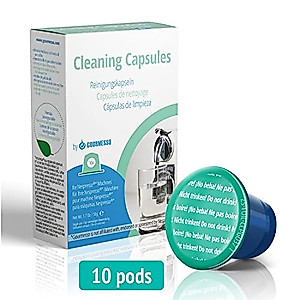 Nespresso Cleaning Pods - 10 Cleaning Capsules for Nespresso Original Machines. Cleaning Kit for Better Tasting Coffee!