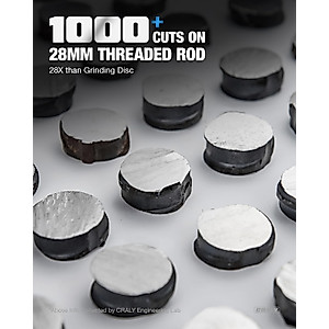 CRALY 10 Inch 50 Teeth Steel and Ferrous Metal Cutting Circular Saw Blade, 5/8 Inch Arbor, Thin Kerf, Professional Carbide Tipped Blade for Angle Iron, Threaded Rod, EMT Conduit(C1050MC)