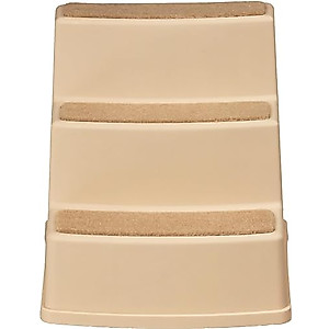 Amazon Basics 3 Step Non Slip Pet Stairs for Dogs and Cats, Tan