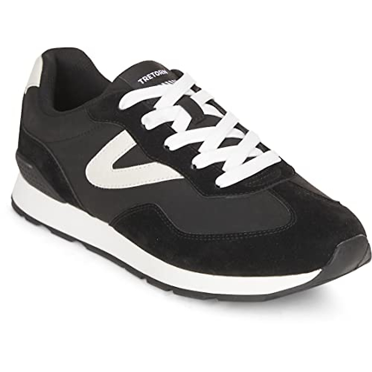 TRETORN Men's Jeremy Fashion Sneakers, Black/White, 9