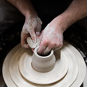 Deouss Mid High Fire White Stoneware Clay for Pottery;Mid Fire Cone 5-7;Ideal for Wheel Throwing,Hand Building,Sculpting;Great for All Skill Levels;Whiteware Clay- Pottery Clay Fires White;5 lbs