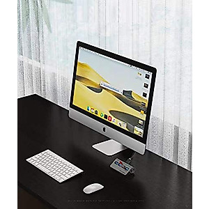 Achoro Premium Quality Computer USB Port Expander – 4 Ports Portable USB Hub - Compatible with MacBook, Windows, iMac, Hard Drive, and PC – High-Speed 3.0 USB HUB (Space Grey)