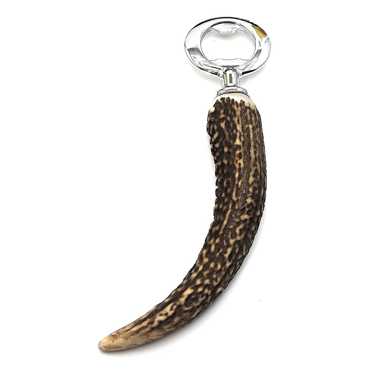 Handcrafted Deer Antler Bottle Opener - Unique & Rustic Bar Accessory for Beer Enthusiasts and Nature Lovers