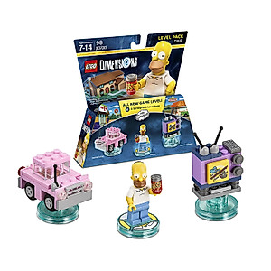 Lego Dimensions Starter Pack with The Simpsons Homer Level Pack Bart Simpson and Krusty Fun Packs PS4