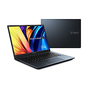 ASUS VivoBook Pro 14 OLED Laptop, 14” 2.8K OLED Display, AMD Ryzen 7 6800H Mobile CPU, NVIDIA GeForce RTX 3050 GPU, 16GB RAM, 1TB SSD, Windows 11 Home, Quiet Blue, M6400RC-EB74
