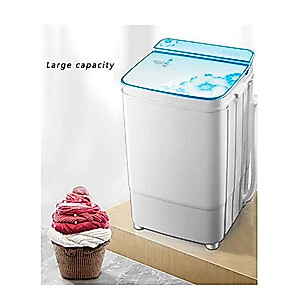 ZLXDP Dehydration Machine Household Small Single Spin Large Capacity Dormitory Mini Single Dehydration Bucket Spin Bucket