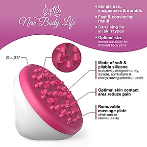Anti Cellulite Massager Vacuum Suction Cups for Cellulite Treatment - Body Massager, Exfoliator, Cupping Therapy Set - Improve Circulation, Distribute Fat Deposits, Shower Scrubber, Cellulite Remover